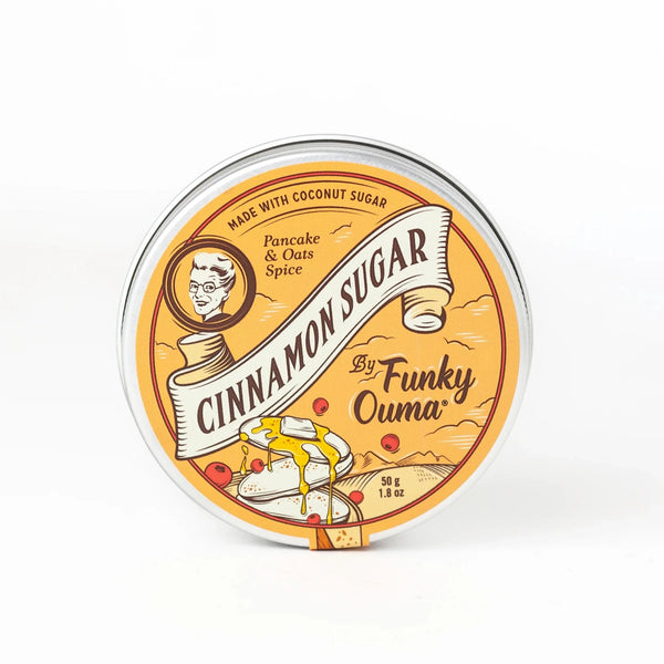 Funky Ouma Cinnamon Sugar in Travel Tin – Tapenade Olive Shop